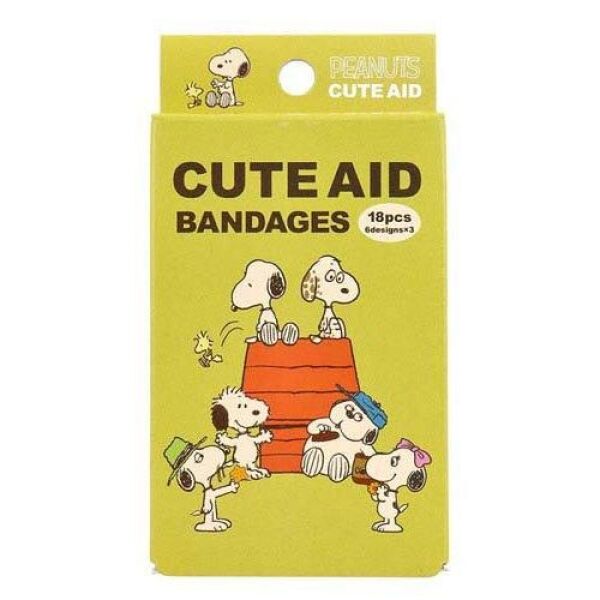 SANTAN Cute Aid Bandages- Snoopy Peanuts 18 pcs – Axia Station