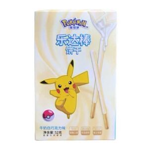 LDXT Pokemon Biscuit Sticks Mlik White Chocolate Flavor 52g – Axia Station